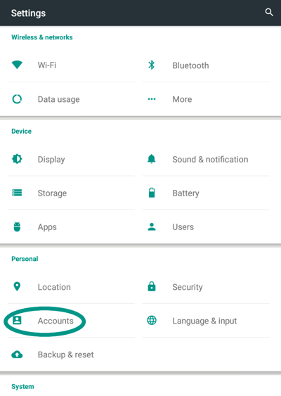 Exchange Configuration for Android – Supersource/Host 17 Help Desk