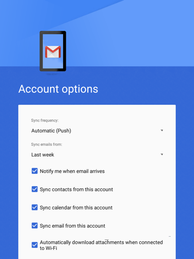 Exchange Configuration for Android – Supersource/Host 17 Help Desk
