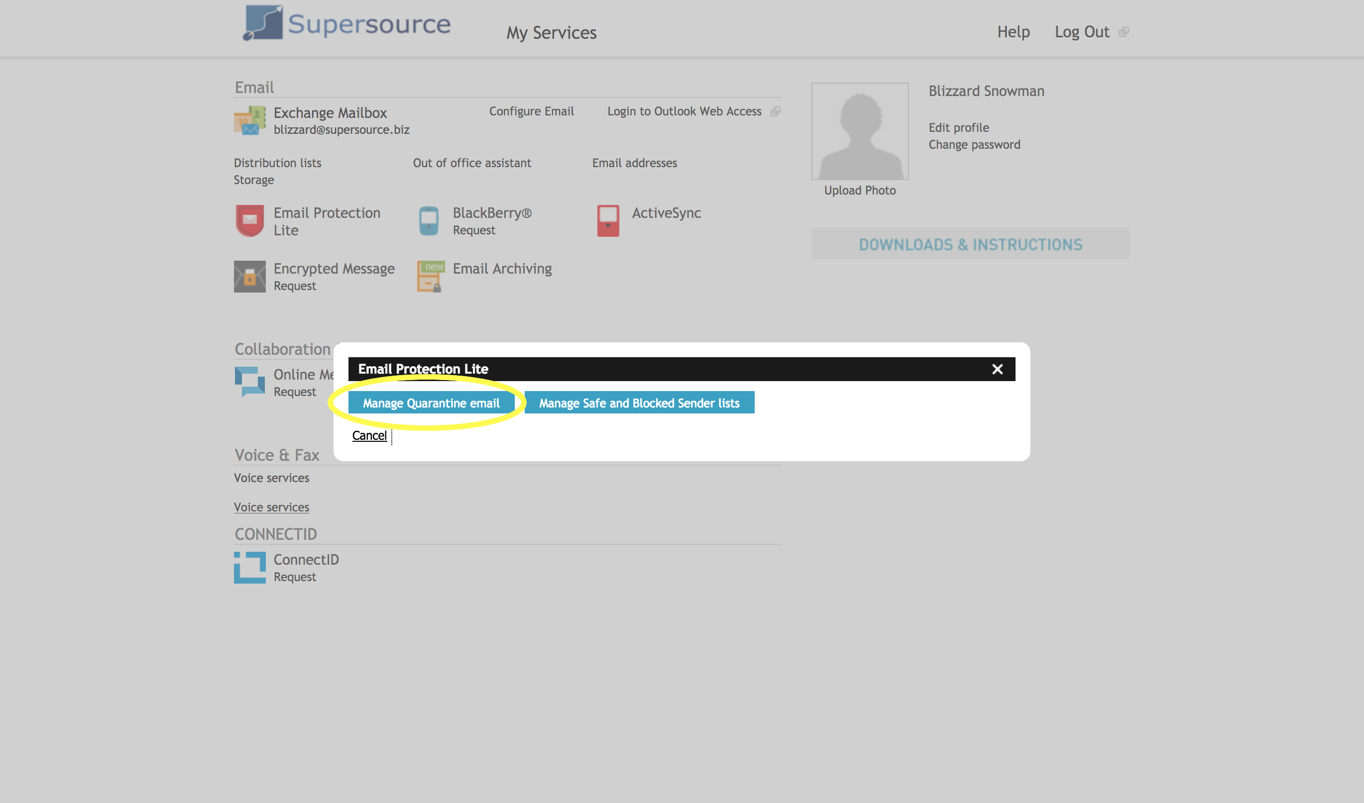 Exchange spam filter/email management – Supersource/Host 17 Help Desk