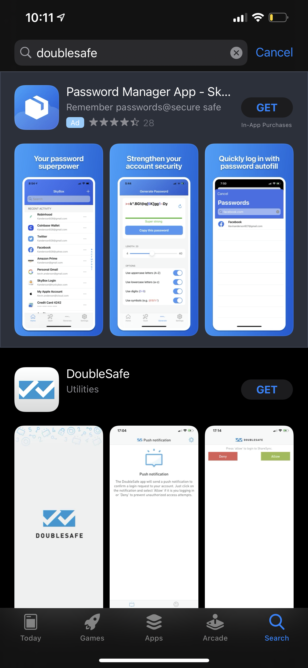 DoubleSafe 2FA App – Supersource/Host 17 Help Desk
